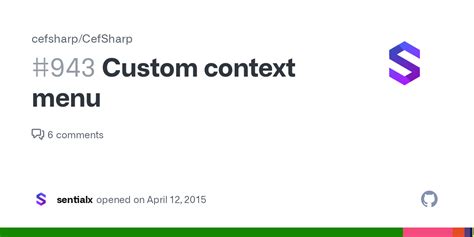Custom Context Menu · Issue 943 · Cefsharpcefsharp · Github