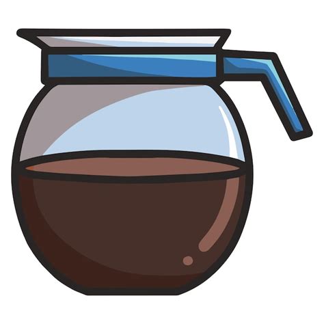 Premium Vector Coffee Pot For Coffee Set Illustration Cartoon Flat Style