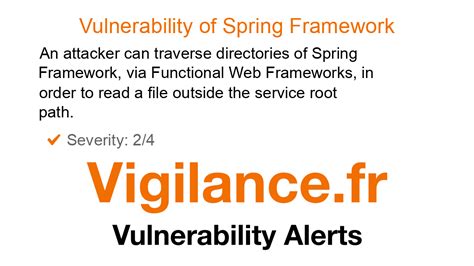 Vulnerability Spring Framework Via Functional Web Frameworks Vigilancefr