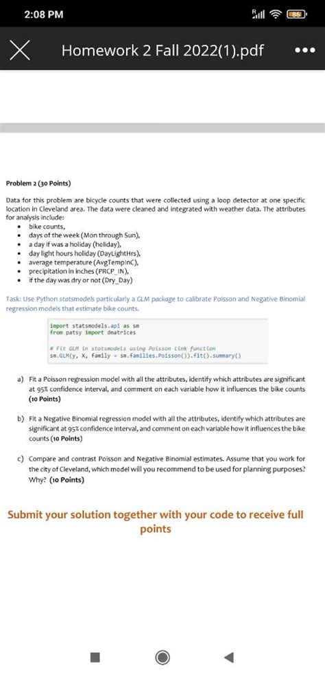 Solved Problem Points Data For This Problem Are Chegg