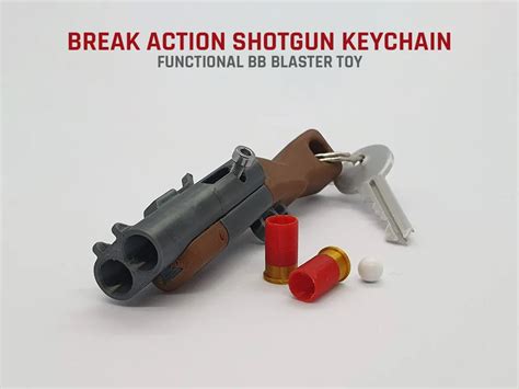 Break Action Shotgun Keychain — Functional Blaster By Jaatinen3d
