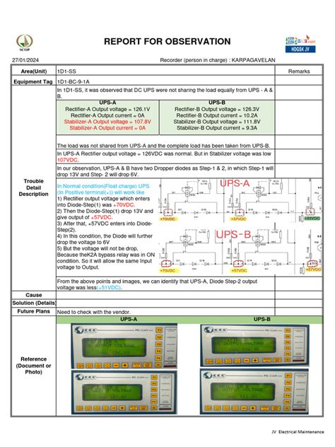 Observation Report Ups Pdf Rectifier Diode