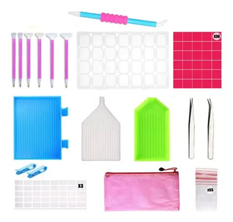 105piezas Herramientas De Pintura Diamantes Kit Para Familia Meses