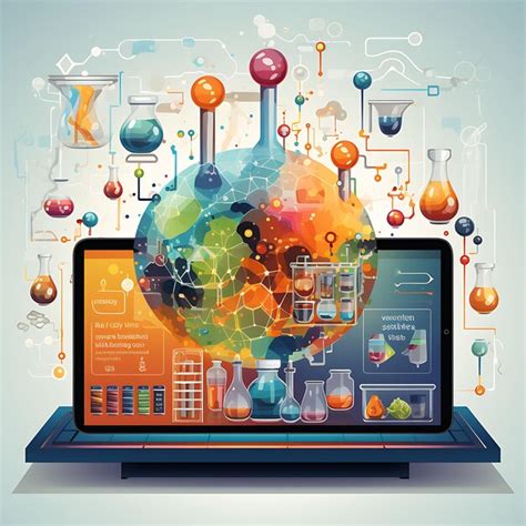 Premium Photo Mobile App Layout Design Of Stem Education Lab Equipment Layout Science Themed