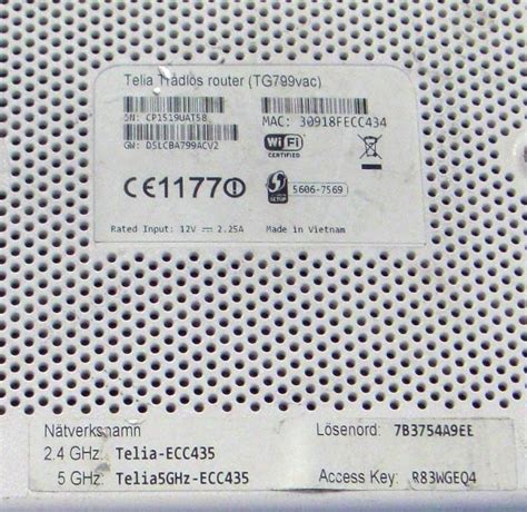 Technicolor Telia TG799vac 2 4 5 GHz Wireless Ruter Kupindo Com 61489925