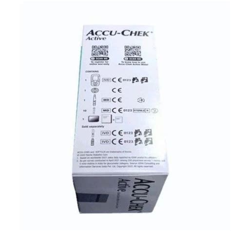 33 3 Mmol L Accu Chek Active Blood Glucose Meter Number Of Test Strips 50 Strips 14 Days At