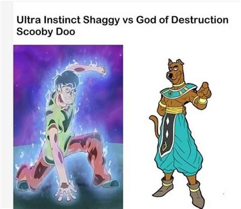 Ultra Instinct Shaggy Vs God Of Destruction Scooby Doo IFunny Brazil