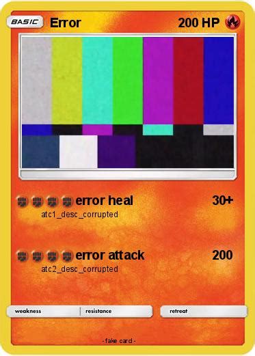 Pokémon Error 424 424 Error Heal My Pokemon Card