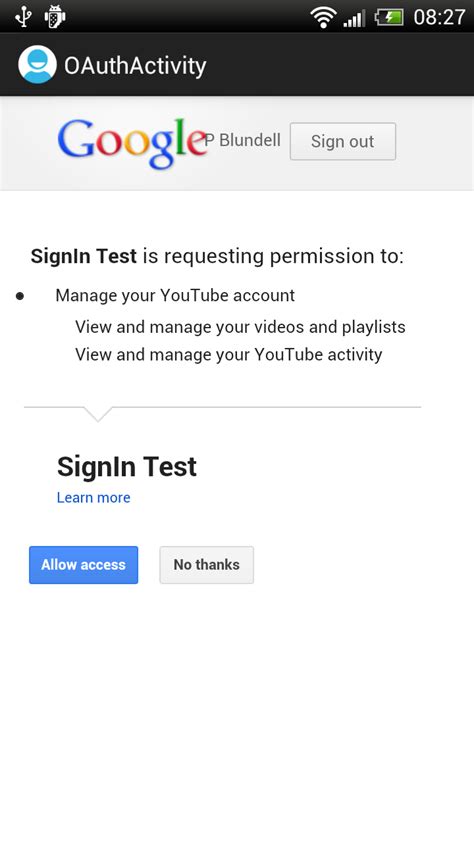 Tut Get Your App Oauth Youtube Api Access Blundell