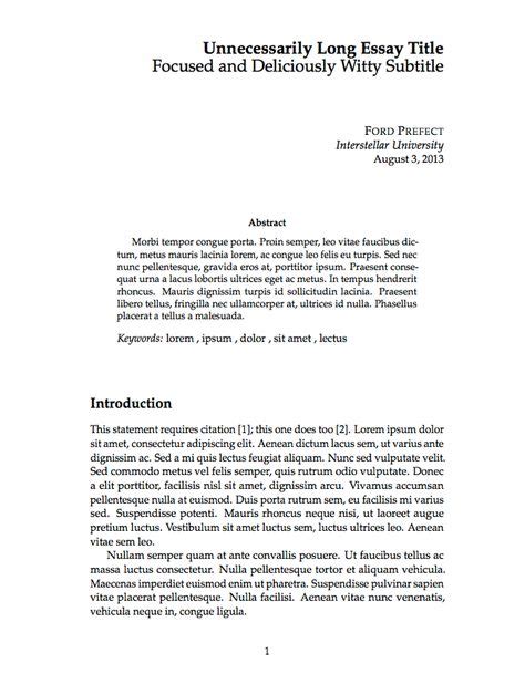 LaTeX Templates
