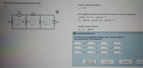 Solved Compute The Following Quantity For This Circuit V
