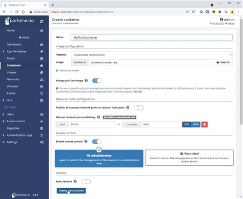 Deploy Your First Container Balluff CMTK Developer S Guide