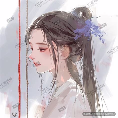 Ai创作图厚涂头像 头像约稿 古风美女头像插画封面 古风人物头像 古装头像 板绘人物 古风小姐姐 手绘小龙女 赐福天官 插画汉服女生 插画头像 板绘少女 约稿 板绘手绘 水彩风汉服美女