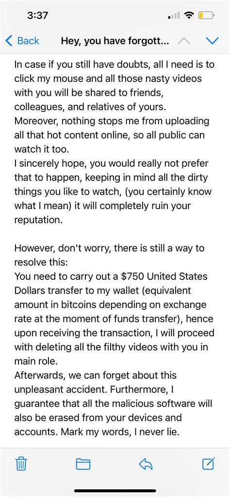 I Got This Email From My Personal Account R Sextortion