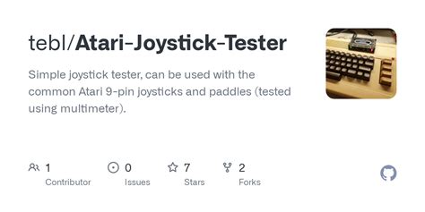 Github Tebl Atari Joystick Tester Simple Joystick Tester Can Be