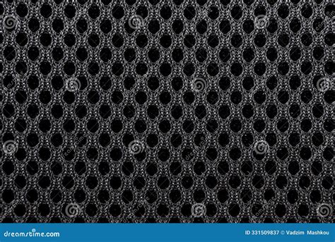 Texture Of Mesh Nylon Fabric In Black Color Carbon Fabric Stock Image