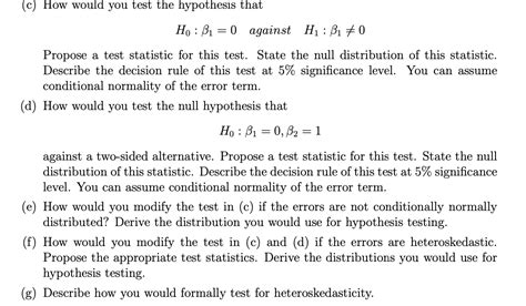 Solved Consider The Linear Regression Model With Two Chegg