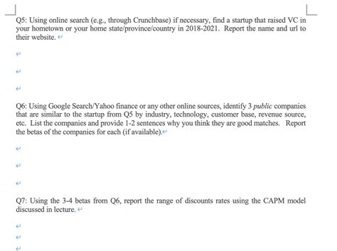 Solved Q5 Using Online Search Eg Through Crunchbase If