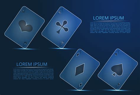 포커 카지노 및 도박의 개념 네 에이스 카드 포커 카지노 그림 초현대적에 대한 스톡 벡터 아트 및 기타 이미지 초현대적