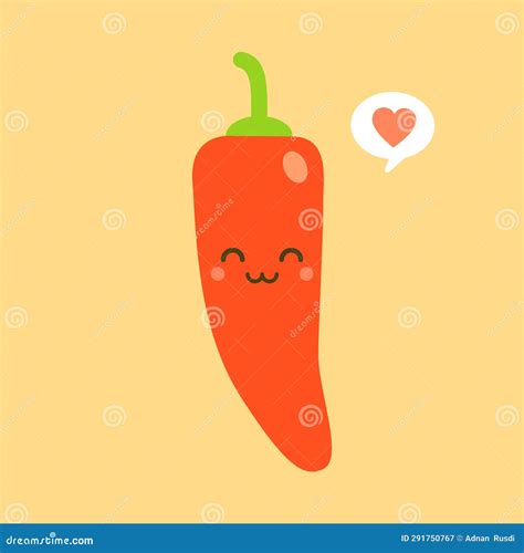 Red Pepper Cartoon Character Vector Illustration Of A Red Chili Pepper