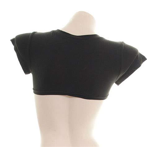Sexy Womens No Bra Club Cotton Short Sleeve Crop Top T Shirt Summer
