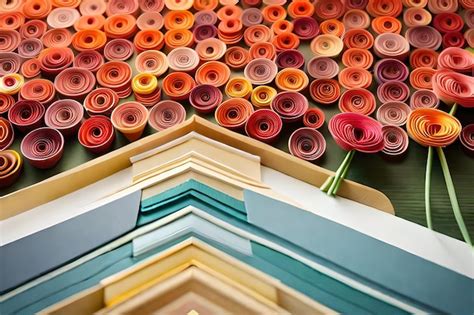 Premium AI Image A Row Of Colorful Plastic Containers With A Blue Stripe