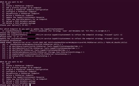 Error While Updating FHIR CapabilityStatement Resource Via FHIR Console