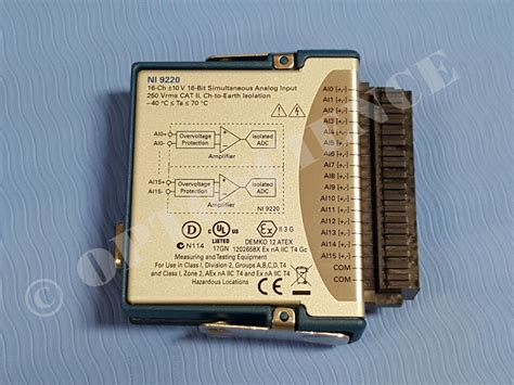 National Instruments Ni 9220 Cdaq Analog Input Module Simultaneous Sampling Ebay