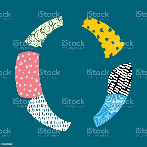 Sketch Drawing Pattern Doodle Modern Serif Vector Alphabets Stock