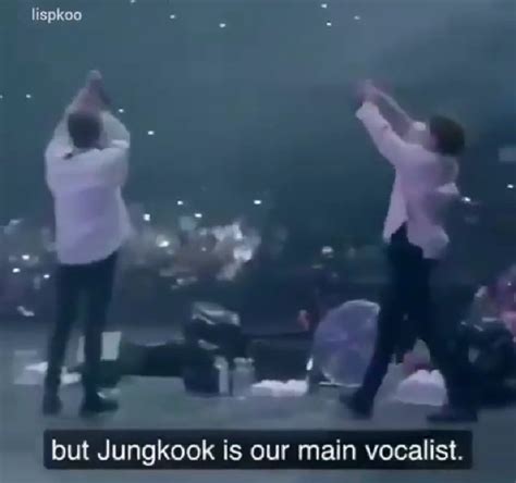 나비97 Fan On Twitter Jungkook Will Always Be The Main Vocalist