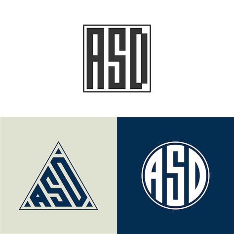 Premium Vector Asd Letter Logo Creative Design With Vector Graphic