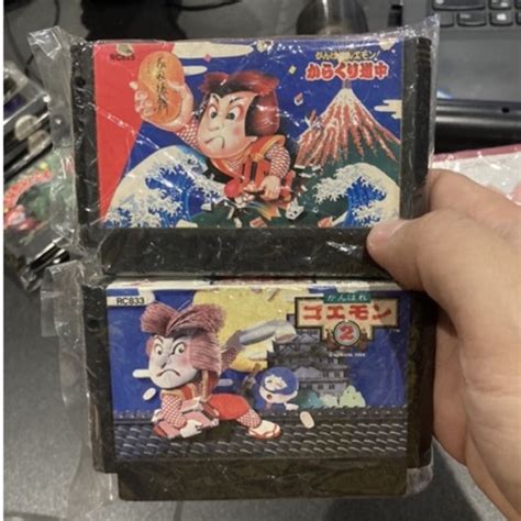 ตลับเกม Famicom แฟมิคอม โกเอมอน Goemon 2 ภาค ตลับแท้ ขายคู่ Shopee