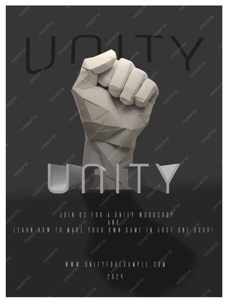 Premium Psd Unity Poster Premium Psd Unity Poster