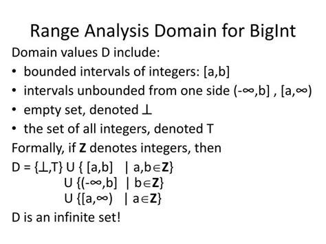Ppt Range Analysis Domain For Bigint Powerpoint Presentation Free
