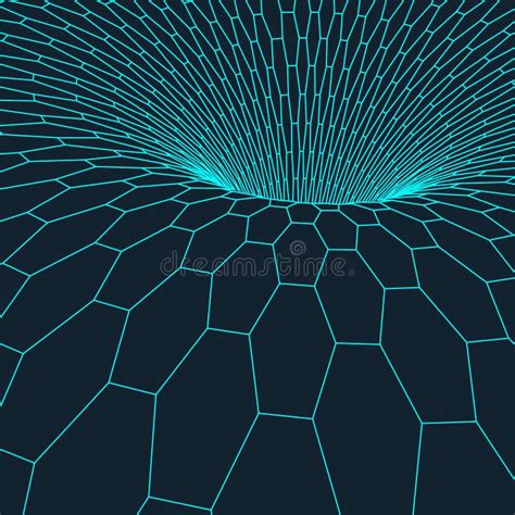 Wireframe Torus With Connected Lines And Dots Mesh Polygonal Element