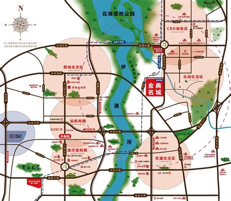 长春天禄金典名城 交通图 205 长春安居客