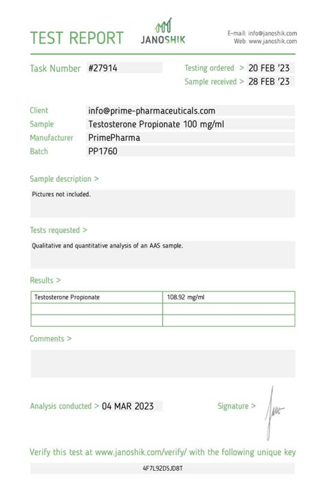Testosterone Propionate 100mgml 10mlvial Prime Pharma Pharmahubto