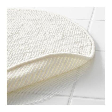 Ikea White Supersoft Bath Shower Mat Rug Bathmat Bathroom Floor Round
