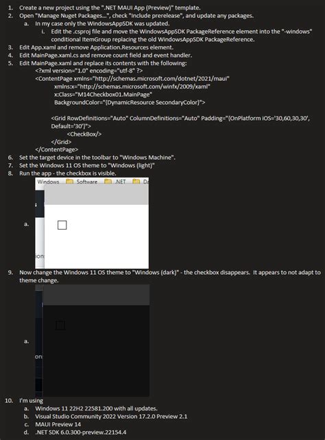 Checkbox Not Visible In Windows 11 Os Dark Theme · Issue 5665 · Dotnetmaui · Github
