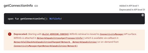 WifiManager的getConnectionInfo被弃用了快来使用ConnectivityManager获取更全的网络信息吧 CSDN博客