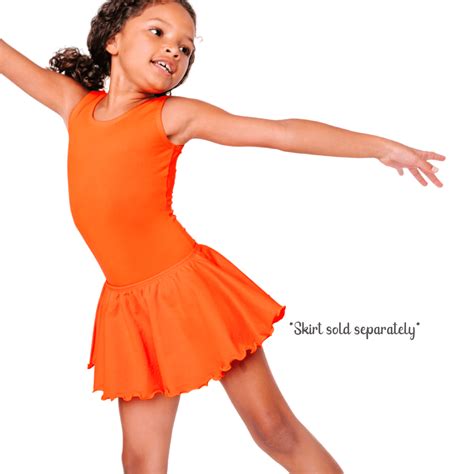 Sleeveless Orange Leotard Buy Bright Orange Dance Leotards For