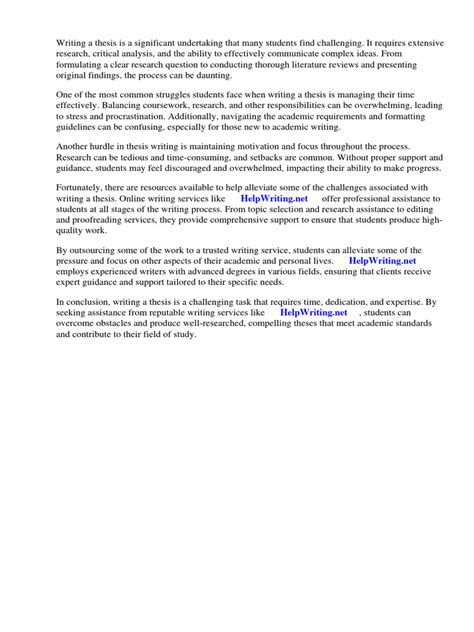 Difference Between Monograph And Thesis Pdf