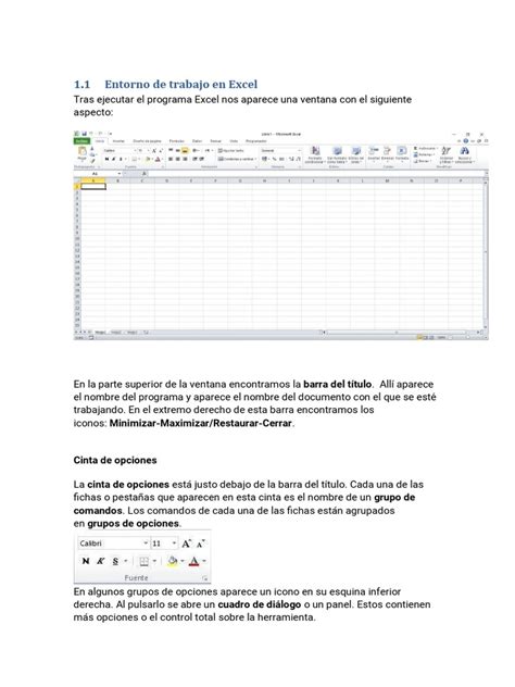 Manual Excel Pdf Hoja De Cálculo Microsoft Excel
