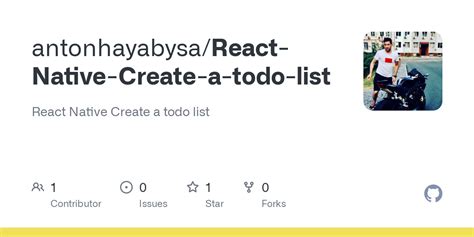 Github Antonhayabysareact Native Create A Todo List React Native