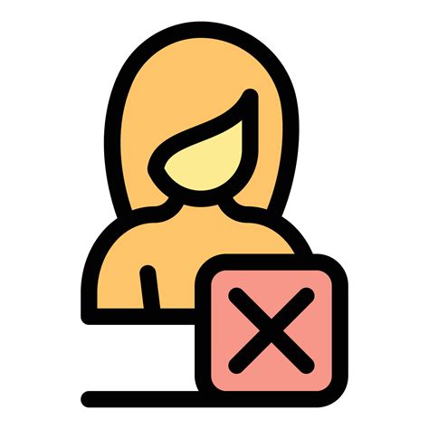 Female User Delete Icon Vector Flat 21409686 Vector Art At Vecteezy