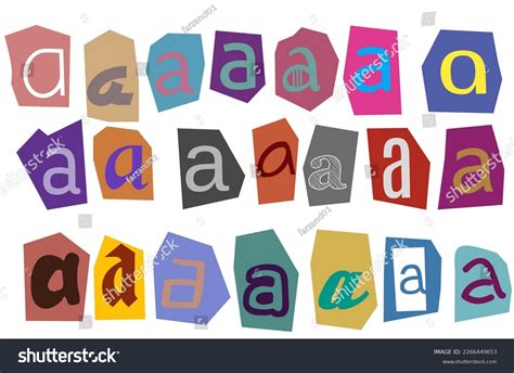 299 Imagens De Alphabet Cut Newspaper Magazine Letters Paper Style
