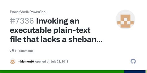 Invoking An Executable Plain Text File That Lacks A Shebang Line Fails