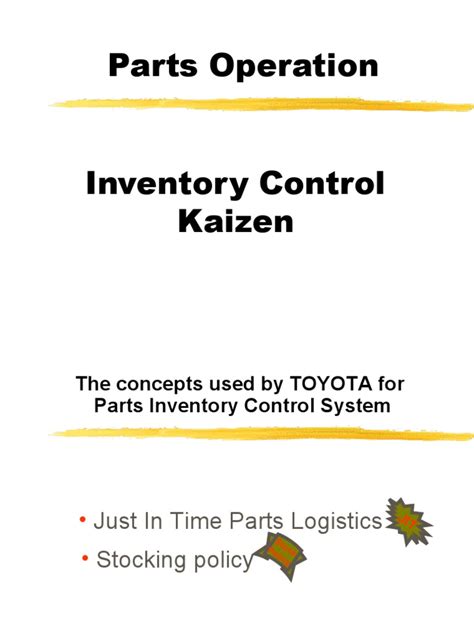 Inventory Control Kaizen Pdf Lean Manufacturing Inventory