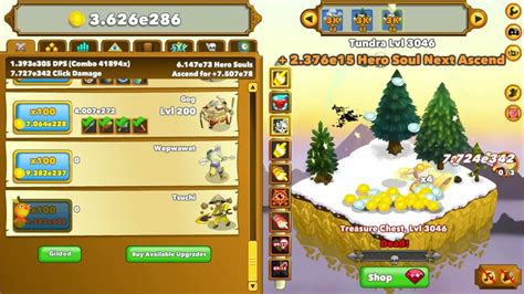 Clicker Heroes Road To 1 Million Zones 013 11th Transcension Max