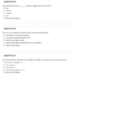 Solved QUESTION Writes A Single Character To A File The Chegg Com